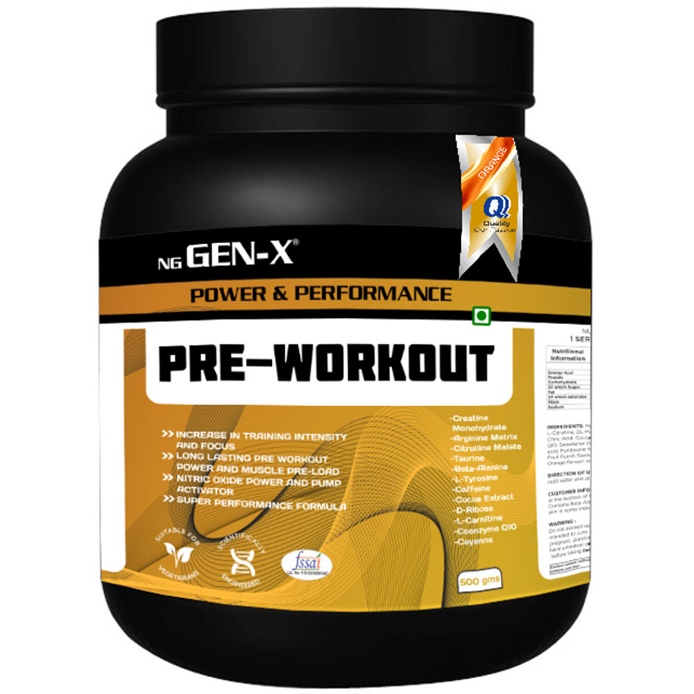 Gen-X Pre Workout, 1.1 lb Orange at Best Price in India | Healthkart.com