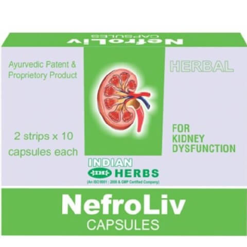 Indian Herbs Nefroliv, 20 capsules at Best Price in India | https://www ...