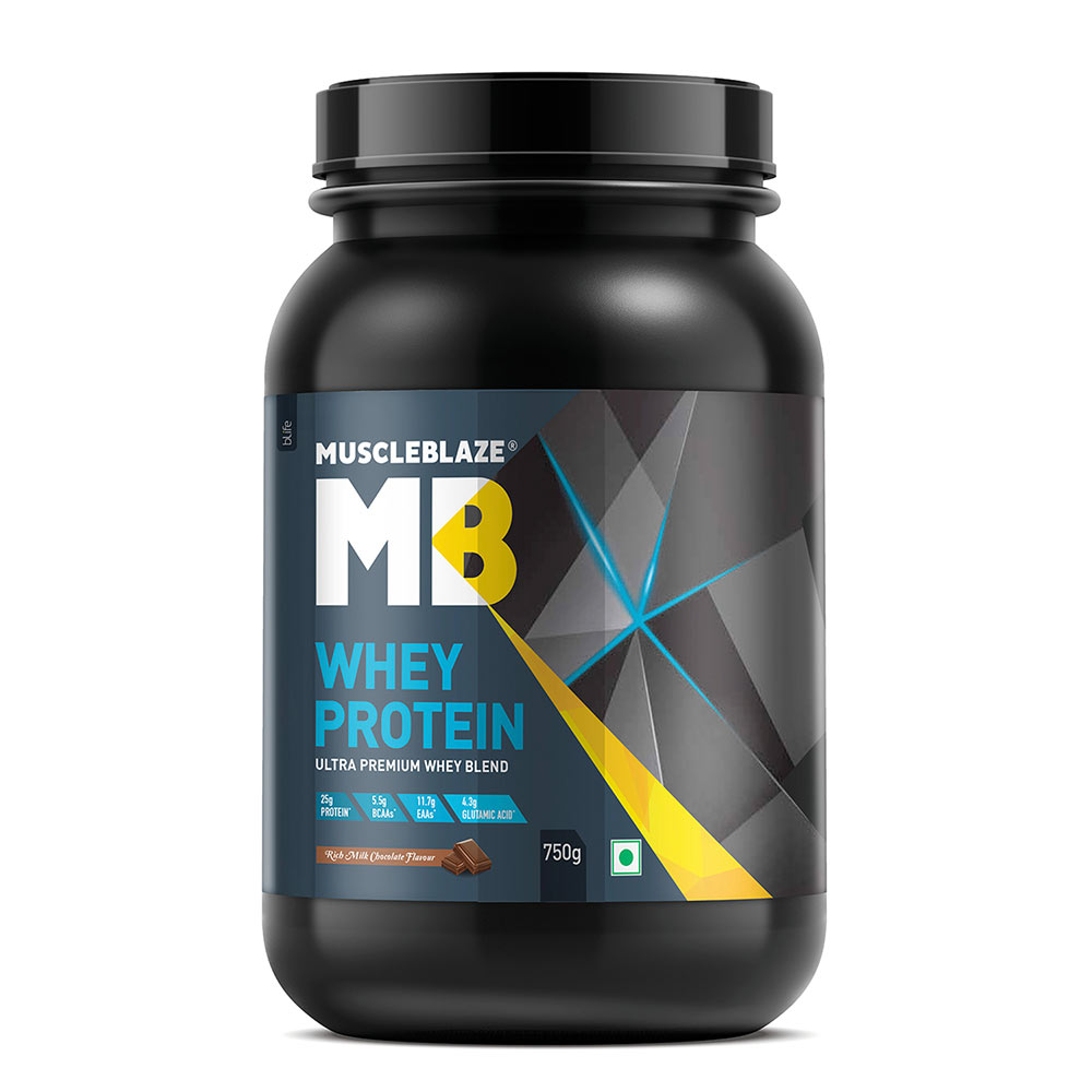 MuscleBlaze Whey Protein (25g Protein) - (2 Kg, Rich Milk Chocolate)