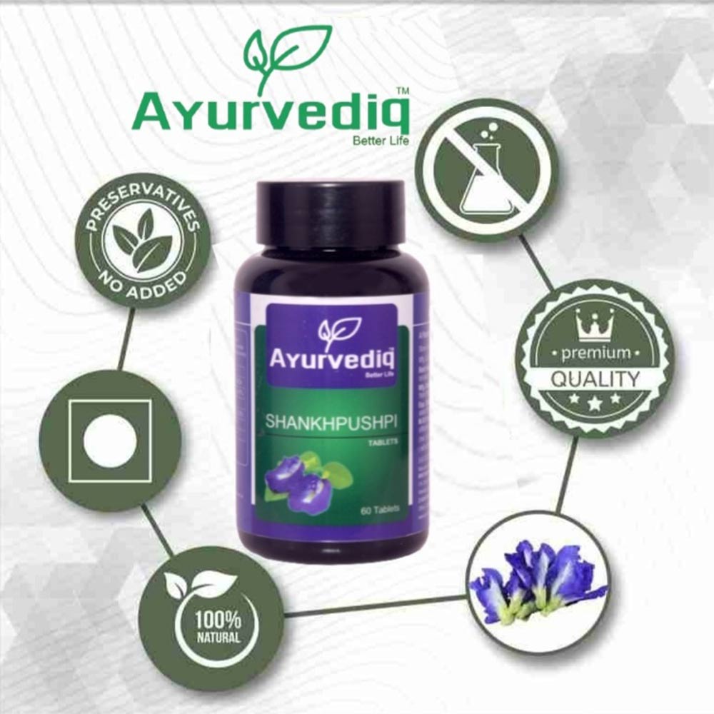 Ayurvediq Better Life Shankhpushpi, 60 tablet(s) at Best Price in India ...