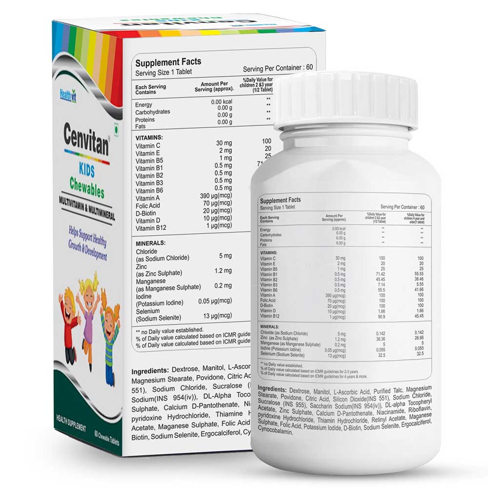 Cenvitan Kids Multivitamin & Multimineral at Best Price in India ...